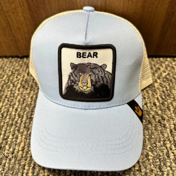 Accessories | Baby Blue Bear Trucker Snapback Hat | Poshmark